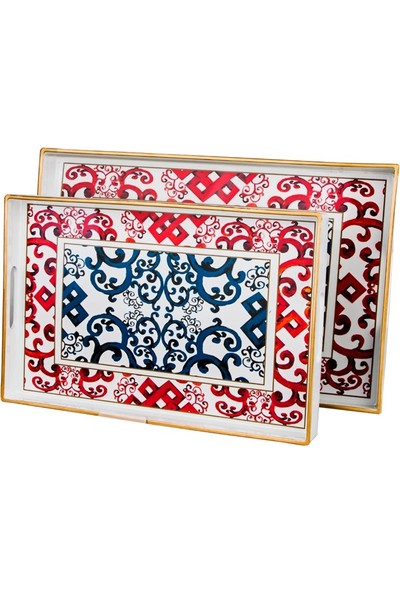 Noble Dikdörtgen 2 Li Tepsi