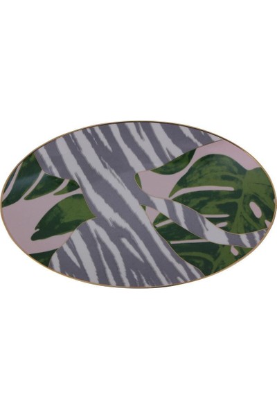 Porland Africa Desen2 Kayık Tabak 32CM Porland Africa Desen2 Kayık Tabak 32CM