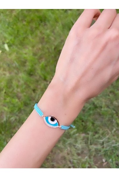 Alpira Nazar Boncuklu Taşlı Makrome Bileklik Alpira Nazar Boncuklu Taşlı Makrome Bileklik