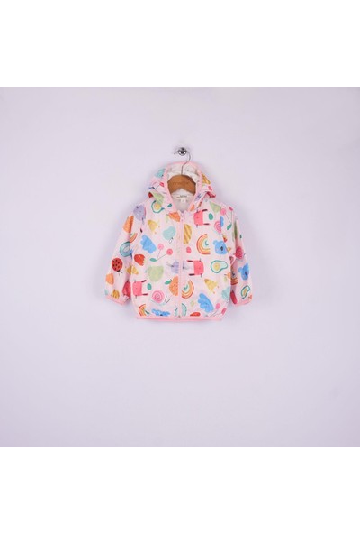 Mutlu Kids Mdm Baskılı Kız Yağmurluk (1-5 Yaş)