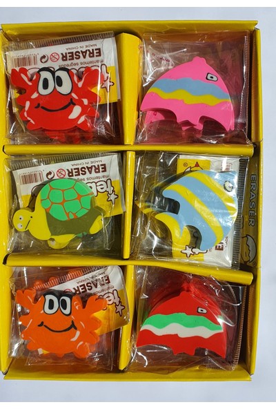 Cmk Şekilli Silgi Seti 6'lı Paket