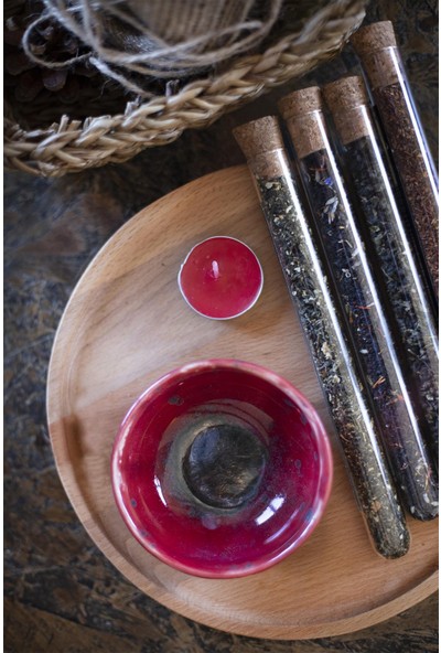 M'art Home Red Coral Handmade Mini Kase