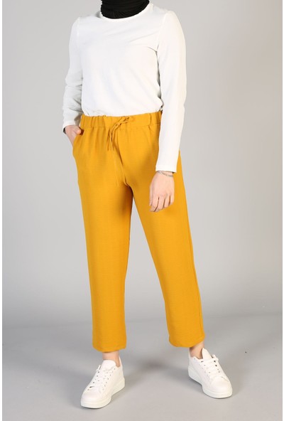 Miostil Lastikli Cepli Pantolon-Hardal