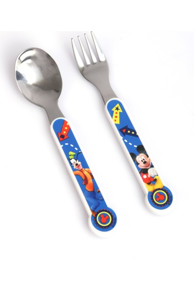 Trudeau Disney Mickey Mouse Ralli Çocuk Çatal Kaşık Seti