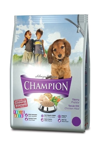Champion Folik Asit Katkılı Yavru Köpek Maması 15 kg Champion Folik Asit Katkılı Yavru Köpek Maması 15 kg