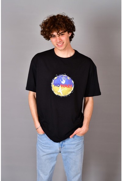 Zeze No War Baskılı T-Shirt