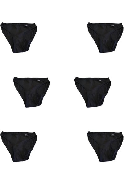 Tutku Kadın Siyah Bikini Külot 6'lı