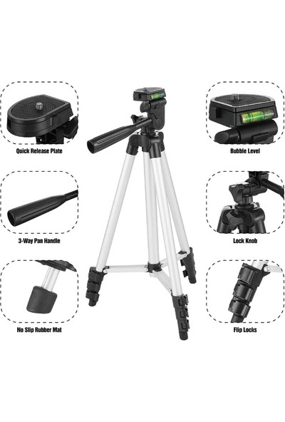 Cmk Ayarlanabilir Metal Tripod 102CM Taşıma Çantalı Cmk Ayarlanabilir Metal Tripod 102CM Taşıma Çantalı