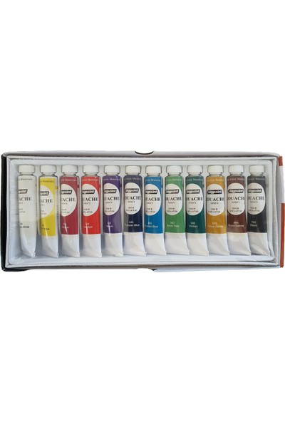 Cmk Fine Artist 12ML X12 Renk Guaj Boya Seti Cmk Fine Artist 12ML X12 Renk Guaj Boya Seti