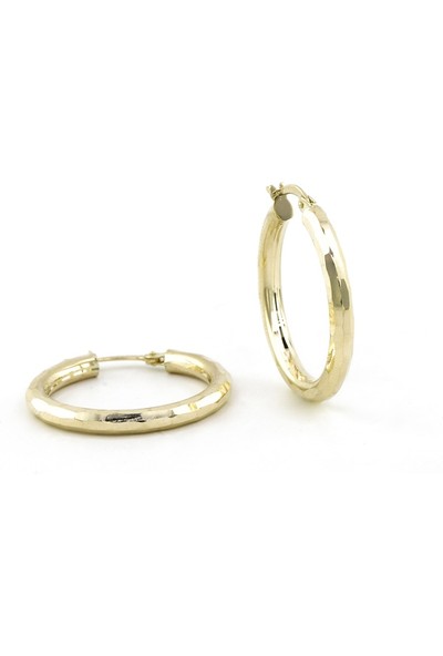 Altınkaynak 14 Ayar Halka Altın Küpe