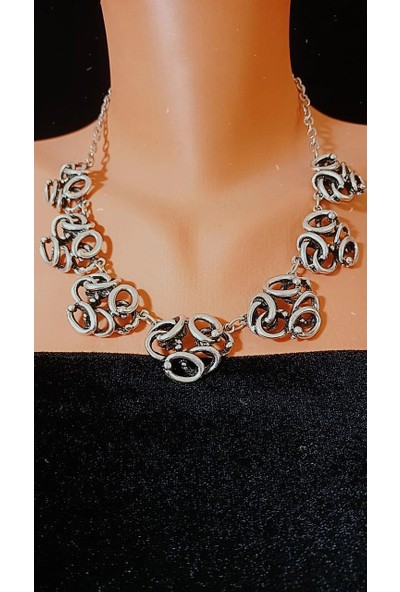 Açılım Collection Kadın Antik Gümüş Kaplama Kolye Açılım Collection Kadın Antik Gümüş Kaplama Kolye