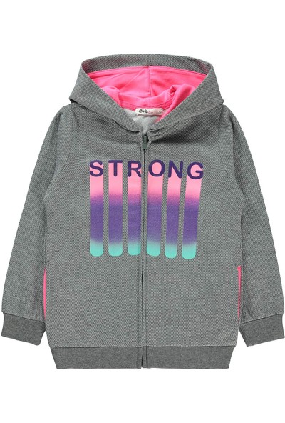 Civil Girls Kız Çocuk Kapüşonlu Hırka 6-9 Yaş Grimelanj