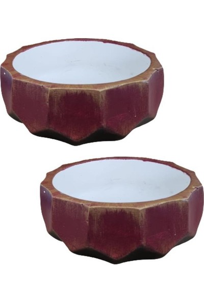 Veraart 2'li Büyük Prizma Kırmızı Saksı