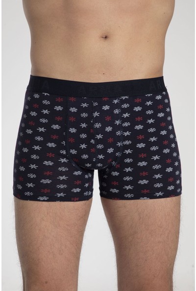 Arma Yıldız Erkek Karışık Renk Desenli Likralı Boxer 3'lü Paket Arma Yıldız Erkek Karışık Renk Desenli Likralı Boxer 3'lü Paket