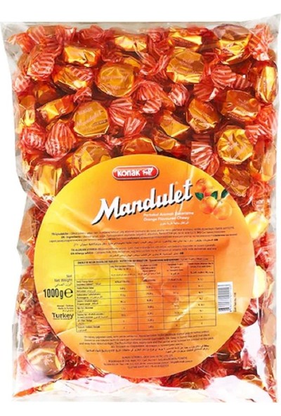 Konak Portakal Aromalı Nuga Şeker 1 kg