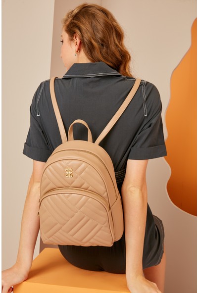 Pierre Cardin Toprak Kadın Sırt Çantası 05PO22Y1615LSAK Tp