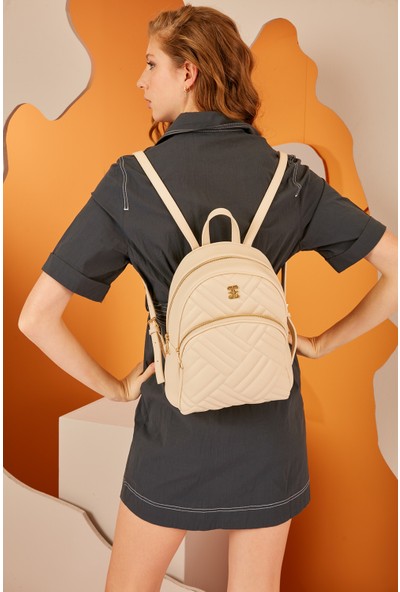 Pierre Cardin Bej Kadın Sırt Çantası 05PO22Y1615LSAK Bj