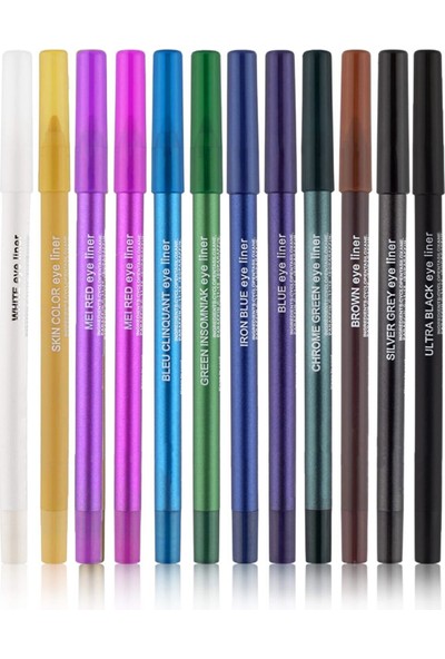 My Global 12 Renkli Neon Eyeliner Göz Kalemi Seti My Global 12 Renkli Neon Eyeliner Göz Kalemi Seti