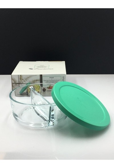 Paşabahçe Polar 2 Bölmeli Cam Saklama Kabı