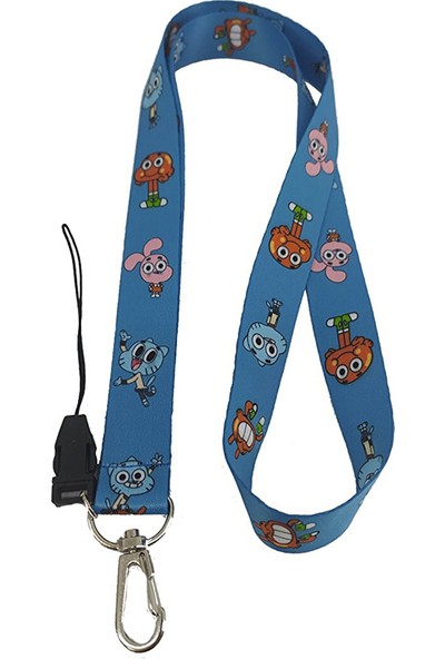 ModaZey Gumball Darwin Desenli Boyun Ipi Telefon Askısı ModaZey Gumball Darwin Desenli Boyun Ipi Telefon Askısı