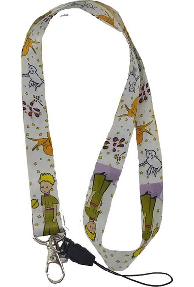 ModaZey Küçük Prens Desenli Boyun Ipi Telefon Askısı ModaZey Küçük Prens Desenli Boyun Ipi Telefon Askısı