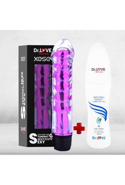 Drlove Titreşimli Kolay Kullanım Anal Ve Vajinal Vibratör Dildo Mor + Drlove Kayganlaştırıcı Drlove Titreşimli Kolay Kullanım Anal Ve Vajinal Vibratör Dildo Mor + Drlove Kayganlaştırıcı