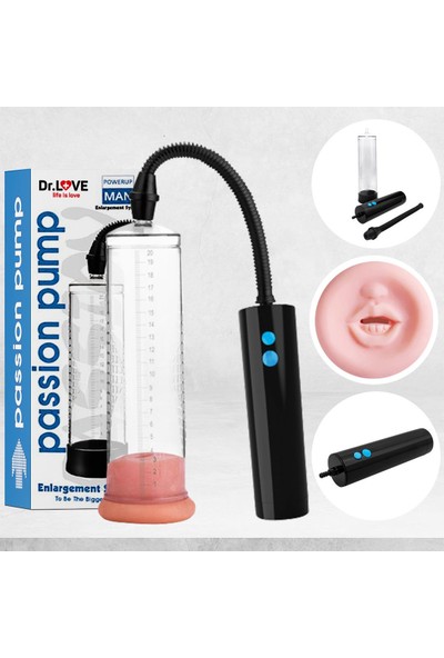 Drlove Men Electronic Otomatik Vakumlu Kaliteli Penis Pompası + Oral Başlık Drlove Men Electronic Otomatik Vakumlu Kaliteli Penis Pompası + Oral Başlık