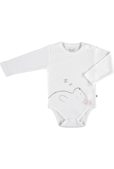 Bibaby Biorganic Lady Anımals Yaş Body 56848 Ekru Pembe Bibaby Biorganic Lady Anımals Yaş Body 56848 Ekru Pembe