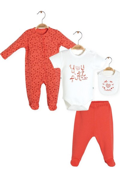 Bibaby Biorganic Lee Leopar Tulumlu Tüllü Set 62252 Nar Ekru