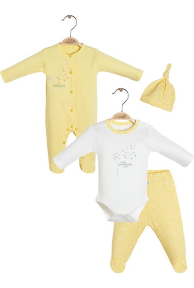 Bibaby Biorganic Fly Dandelions Tulumlu Tüllü Set 62259 Sarı-Ekru