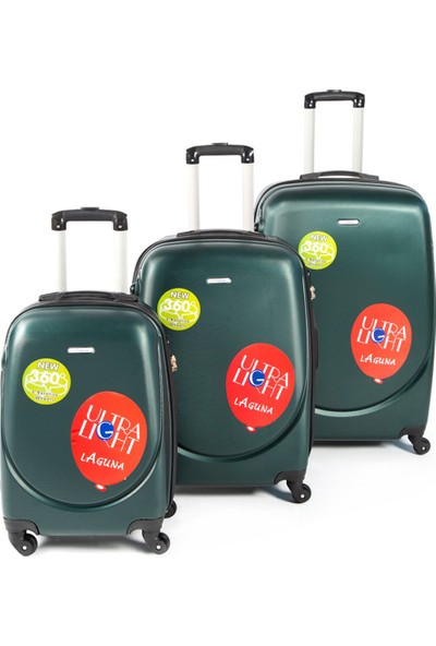 Uf Company Büyük Boy Gülenyüz Desen 4 Tekerli %100 Yerli Üretim Valiz