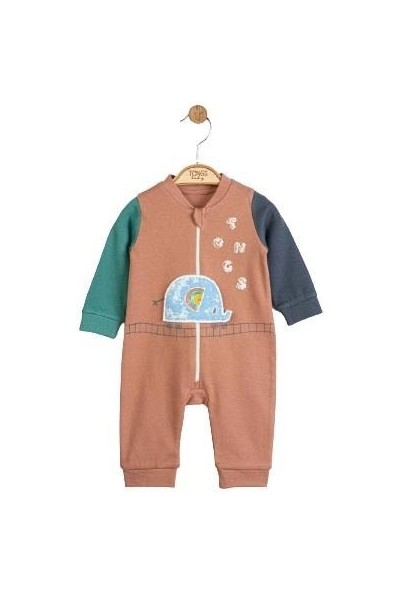 Tongs Baby Choo Choo Fermuarlı Tulum 4071 Kahve Tongs Baby Choo Choo Fermuarlı Tulum 4071 Kahve