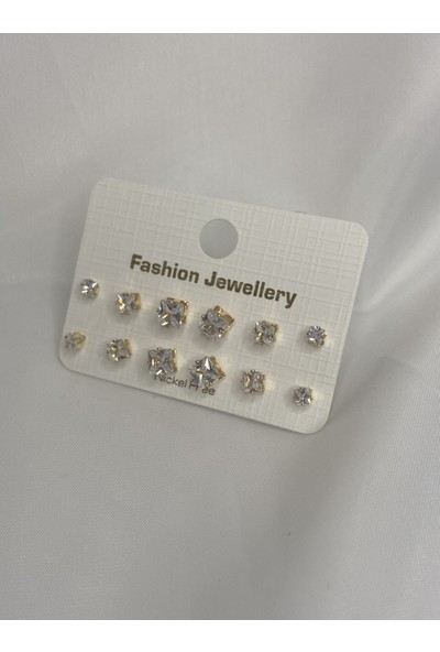 Sevcan'ın Hayal Dünyası Kare Zirkon Küpe