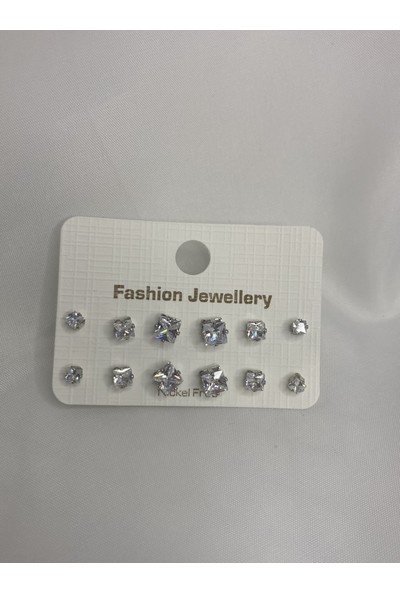 Sevcan'ın Hayal Dünyası Kare Zirkon Küpe