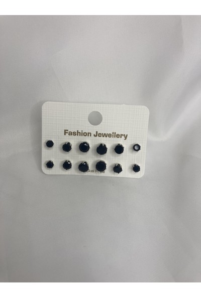 Sevcan'ın Hayal Dünyası Siyah Zirkon Küpe