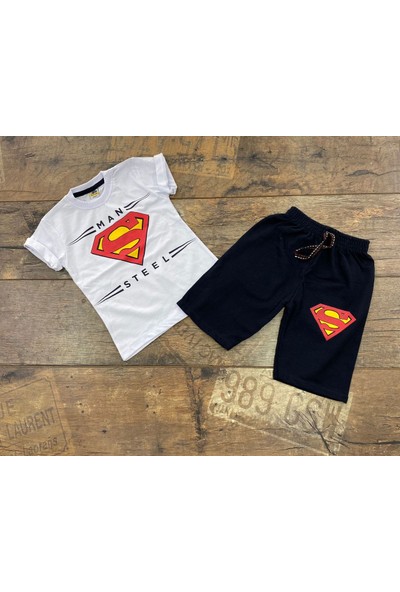 Minimio Kids Superman Baskılı Erkek Çocuk Şortlu