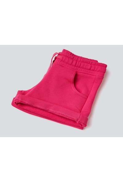 Benetton Logolu Bermuda Sweat Şort