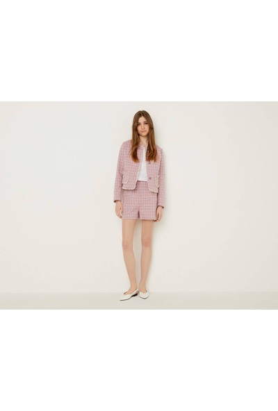 Benetton Pileli Tüvit Şort