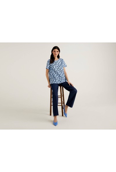 Geniş Kesim Boru Paça Denim Geniş Kesim Boru Paça Denim