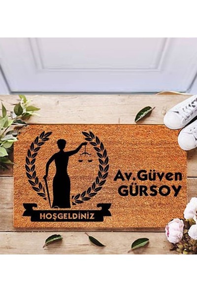 Df Event Desing Kişiye Özel Avukatlık Hukuk Bürosu Temalı Kapı Önü Paspası 2