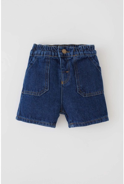 DeFacto Erkek Bebek Regular Fit Jean Şort X0788A222SP