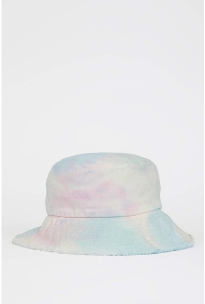 DeFacto Kadın Batik Desenli Bucket Şapka W8980AZ22SM DeFacto Kadın Batik Desenli Bucket Şapka W8980AZ22SM