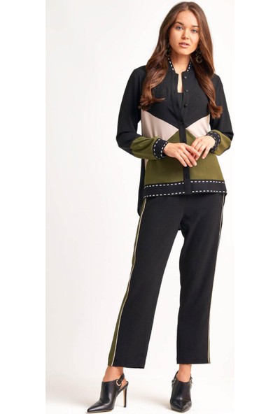 Miarte Neri Miarte-Ribanalı Pantolon Mix