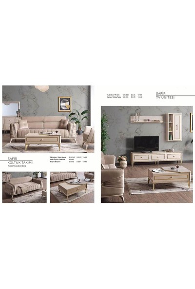 Sellora Mobilya Safir Koltuk Takımı Sellora Mobilya Safir Koltuk Takımı