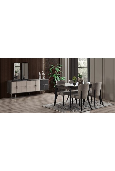 Sellora Mobilya Hilton Yemek Odası Takımı Sellora Mobilya Hilton Yemek Odası Takımı