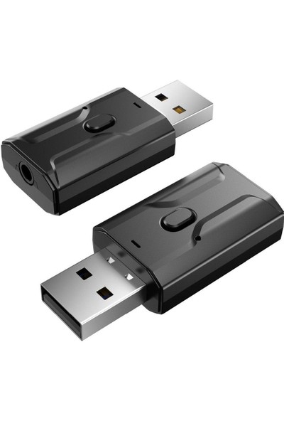 Streak Bluetooth USB 2 In 1 Müzik Alıcısı 3.5mm Aux Adaptör Araç Kiti Streak Bluetooth USB 2 In 1 Müzik Alıcısı 3.5mm Aux Adaptör Araç Kiti