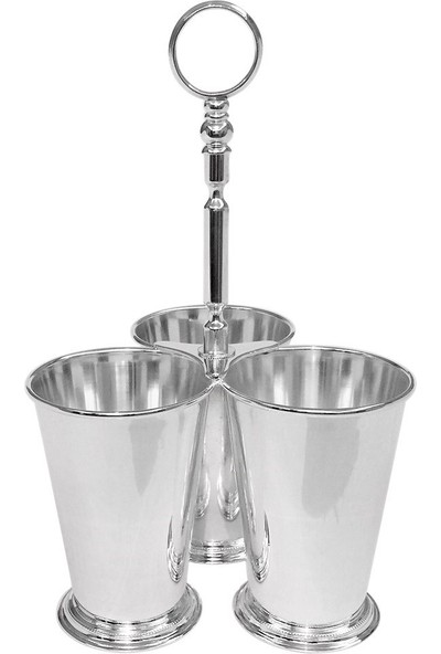 3 Lü Mikron Gümüş Kaplama Çatalık Bıçaklık Kaşıklık