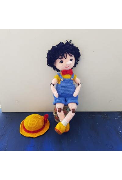 Bebeko Amigurumi El Örgüsü Organik Oyuncak Pinokyo Bebeko Amigurumi El Örgüsü Organik Oyuncak Pinokyo