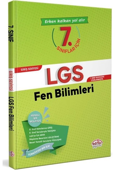Editör Yayınları 7. Sınıflar Için LGS Fen Bilimleri Editör Yayınları 7. Sınıflar Için LGS Fen Bilimleri