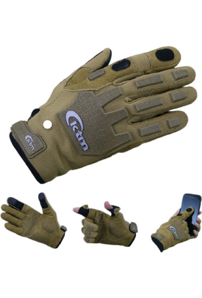 Ktm Taktik Eldiven -Baş Parmak Yapısıyla Cep Telefon Kullanımı Sağlar